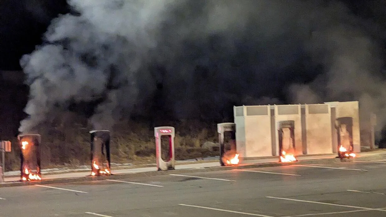Tesla vandalism - explicably - is on the rise
