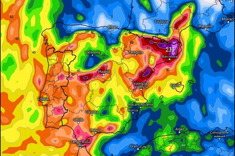 Spain weather warning for Irish holidaymakers as popular hotspots hit ...