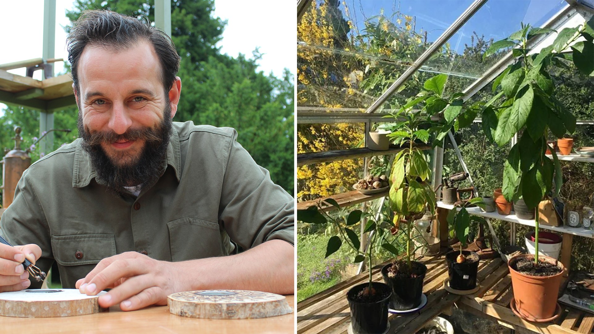 Dominic Chinea's picturesque country home with rarely-seen wife