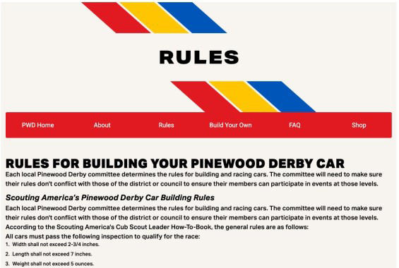 Building a fast pinewood derby car: 14 tips from my former scout