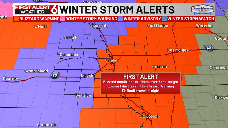 FIRST ALERT 6 WEATHER DAYS: Snow & strong wind cause blizzard ...