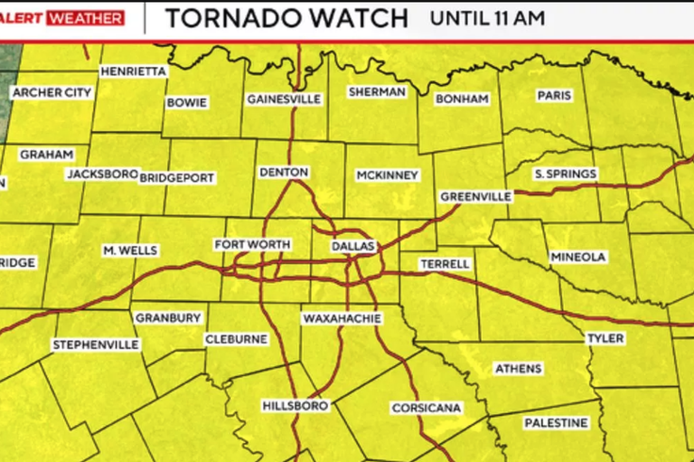 Tornado warning issued in Texas as residents urged to seek shelter ...