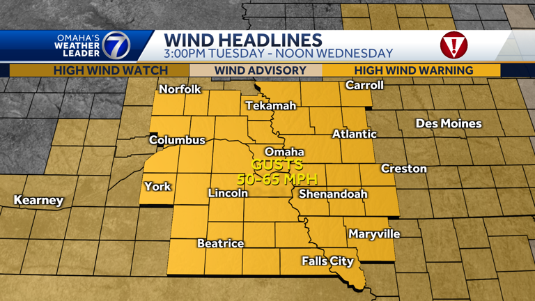 Omaha weather: Rain to snow, blizzard warning Wednesday morning