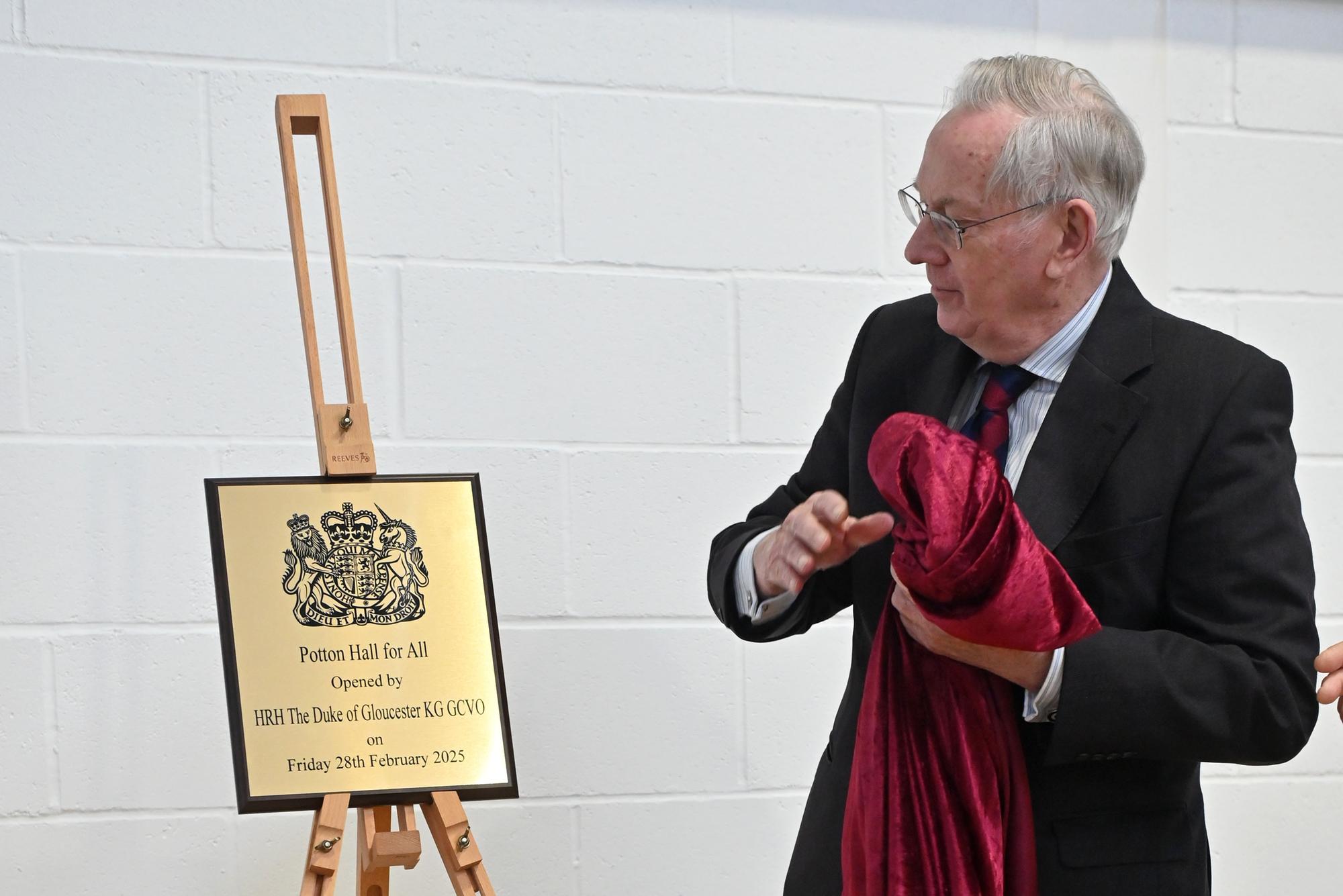 Duke of Gloucester officially opens new £1.7m Potton Hall for All facility