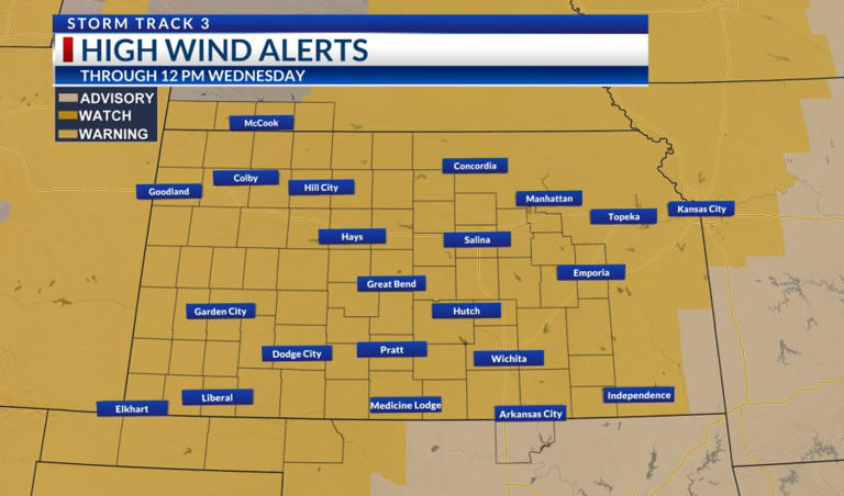 Snow, some rain, and high winds through Tuesday