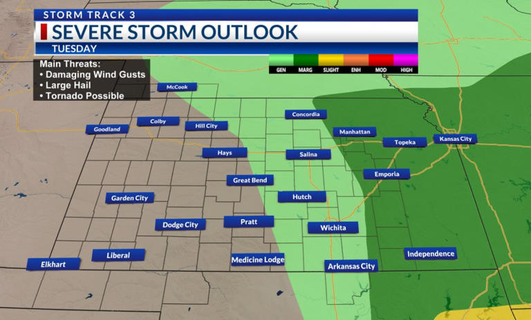 Snow, some rain, and high winds through Tuesday
