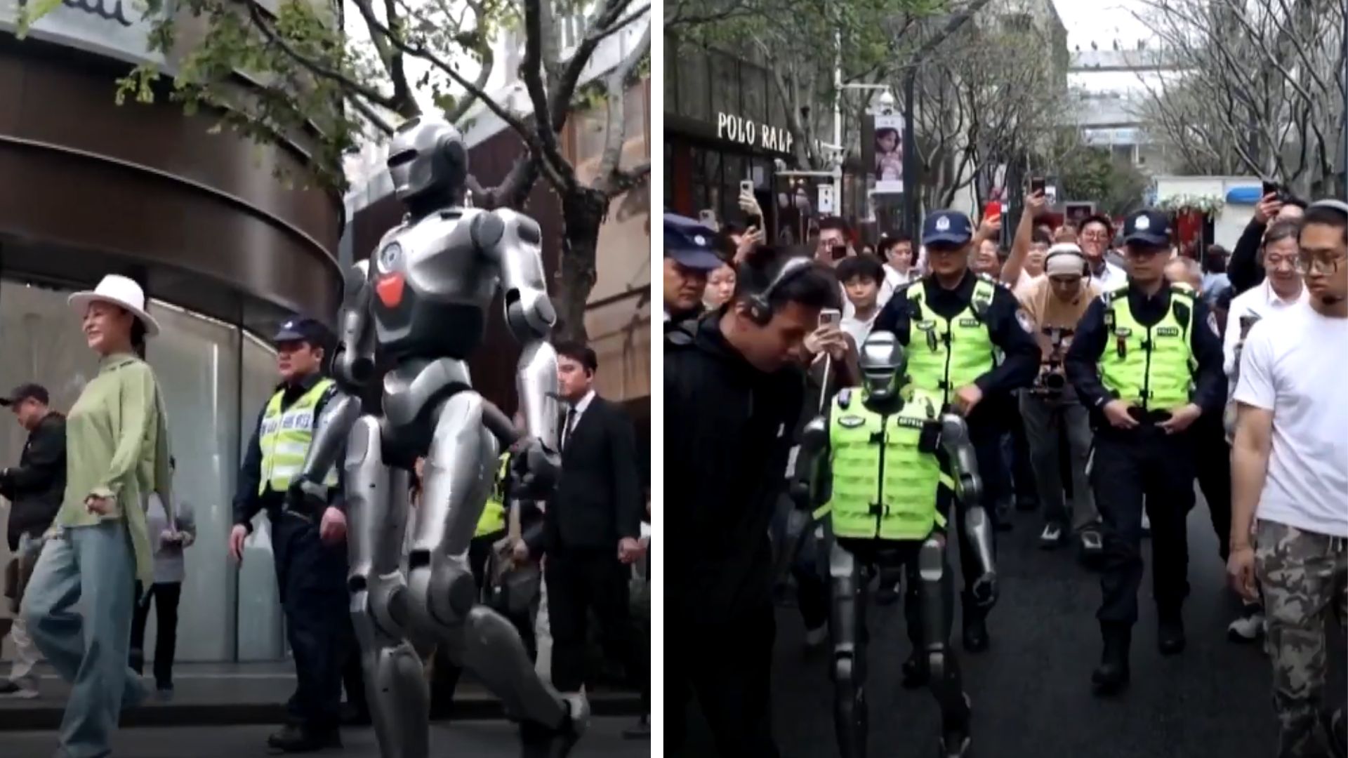 China: Interactive humanoid robots take over police patrol duties in ...