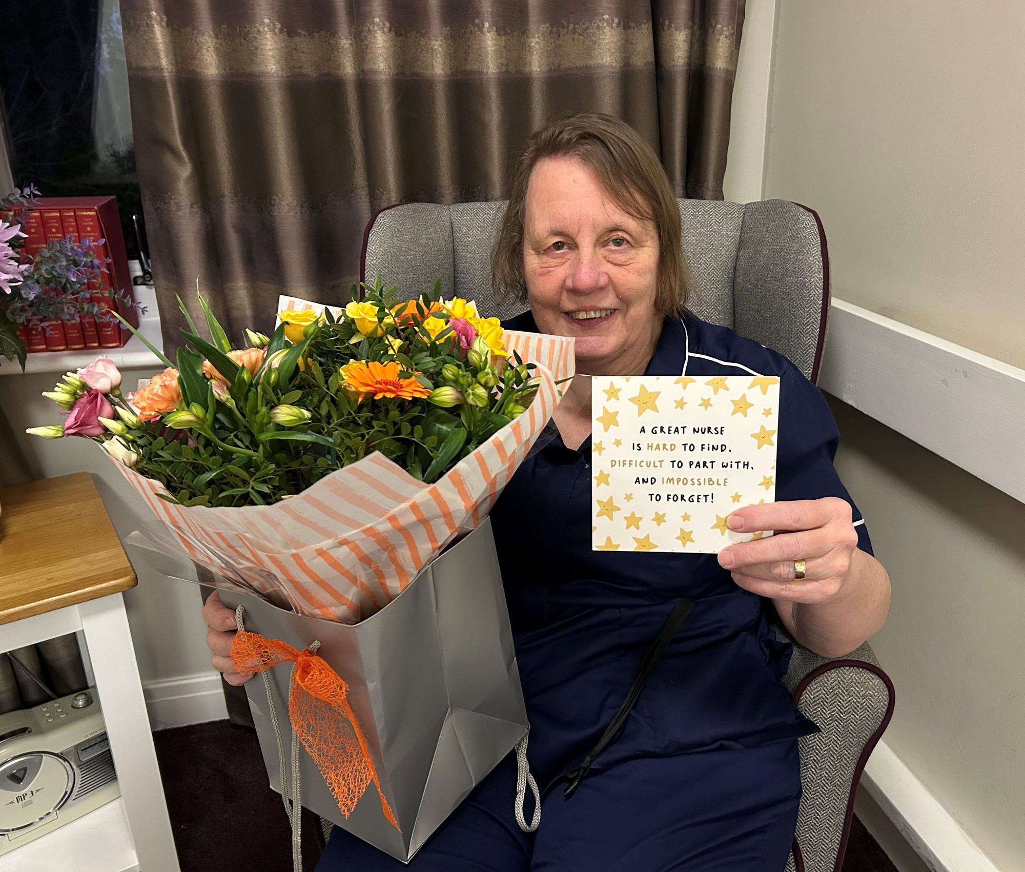 York care him to say goodbye and good luck to retiring nurse