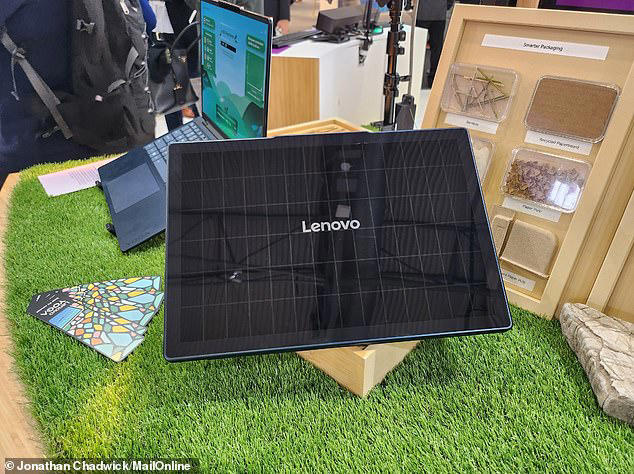 Now you can work from beach! Lenovo unveils solar-powered laptop