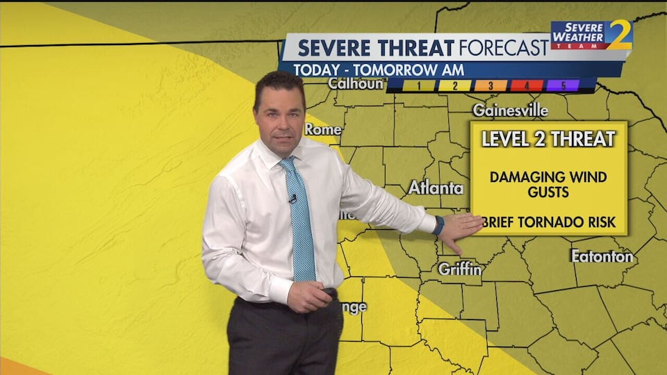 Some threat of strong, severe weather coming Wednesday