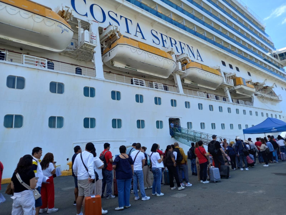 MV Costa Serena docks in Manila