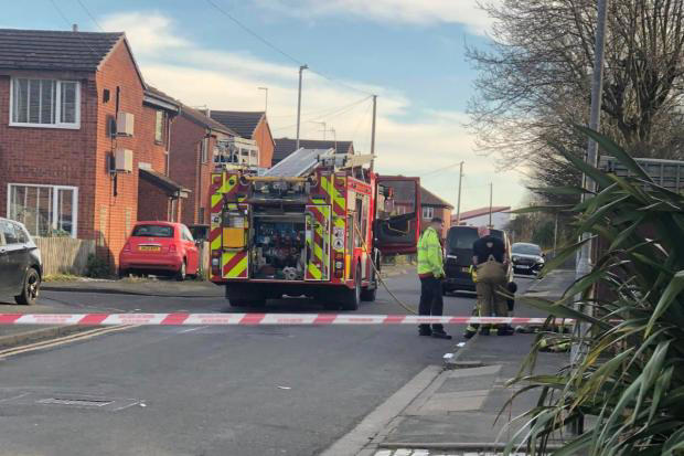 Cordon in place as firefighters tackle blaze in Seacombe
