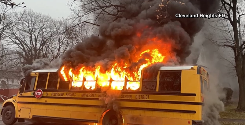 Ohio bus driver hailed as hero for saving 15 students from fiery bus blaze