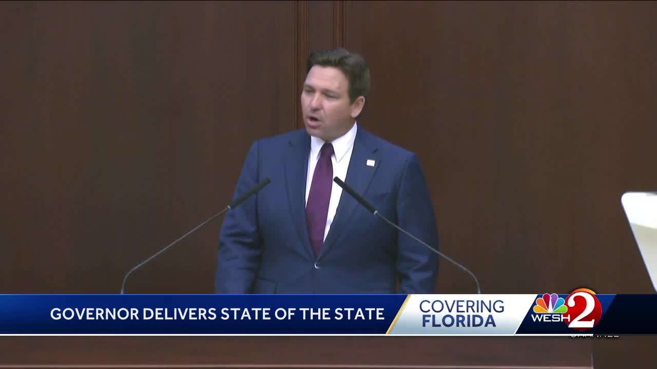 Gov. Ron DeSantis State of the State address Gun rights, immigration ...