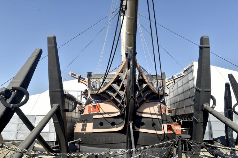 HMS Victory: Conservation work "continues at pace" to restore Royal ...