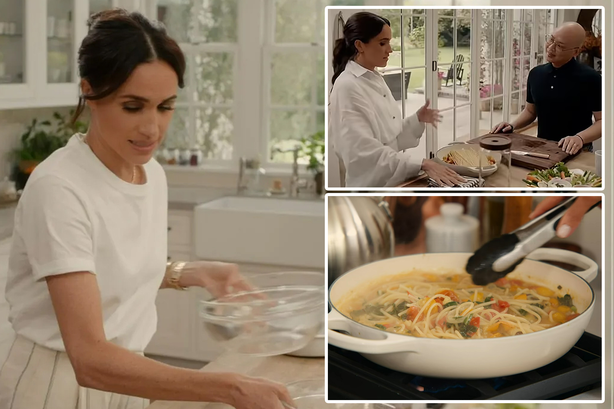 Meghan Markle mocked by Netflix viewers for her ‘basic’ one-pan pasta ...