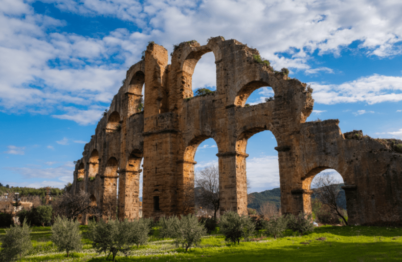 Roman-era Hermes statue with ram companion found in ancient Aspendos ...