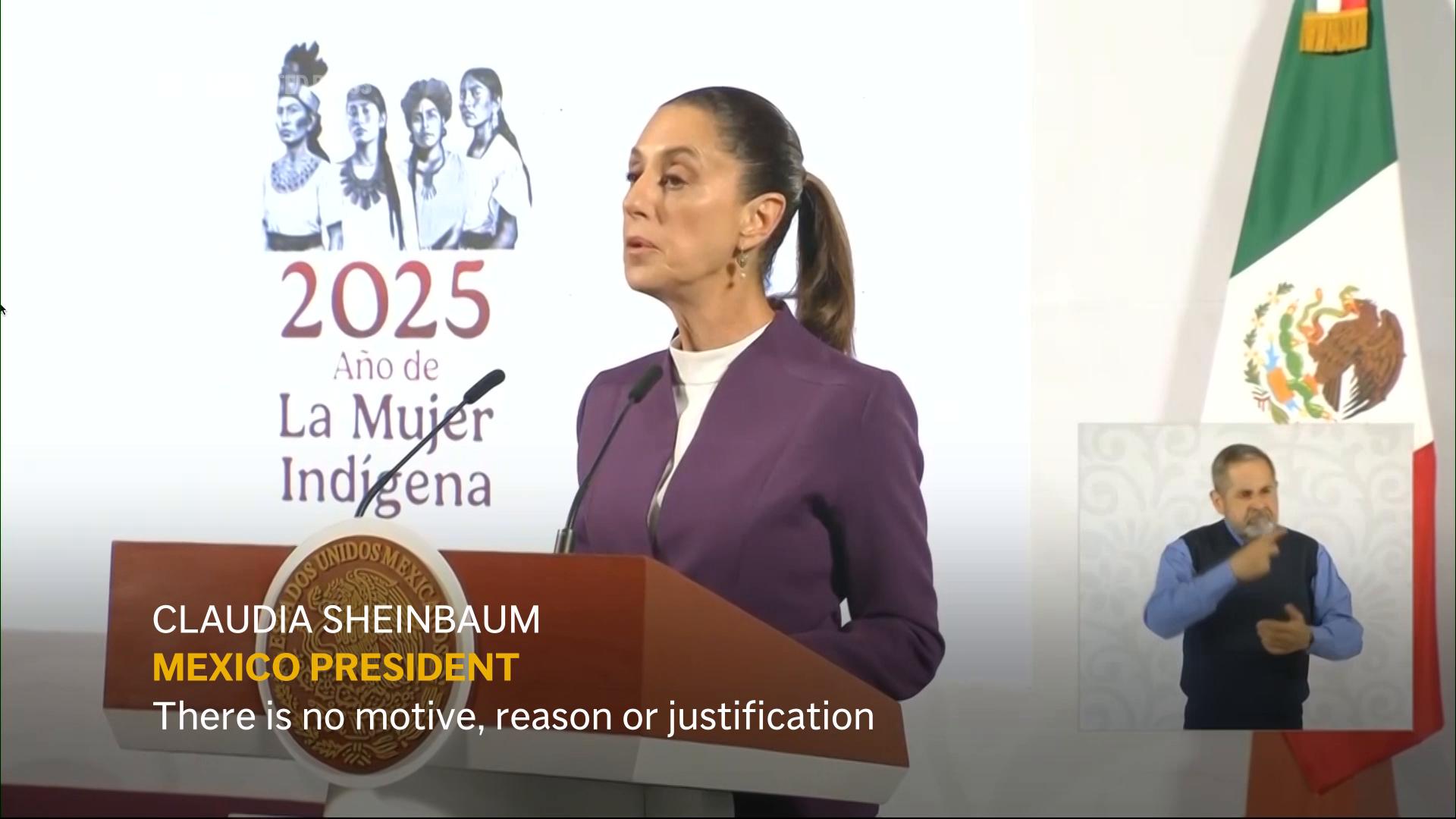 Mexico will impose retaliatory tariffs on US goods, Sheinbaum says