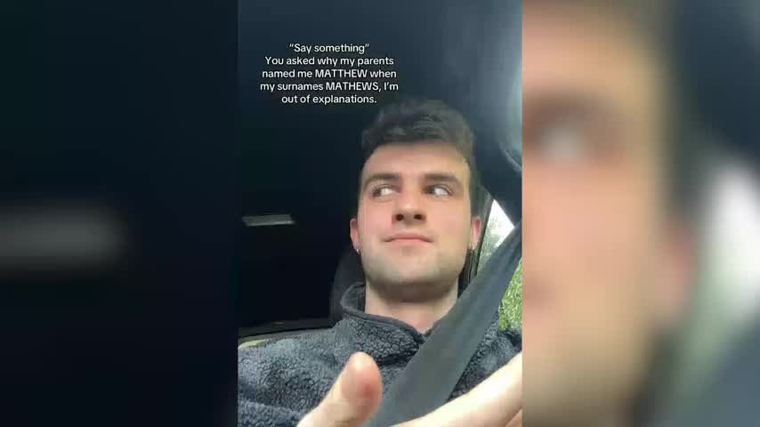What It's Like With Double Name As Man's Parents Call Him Matthew Mathews