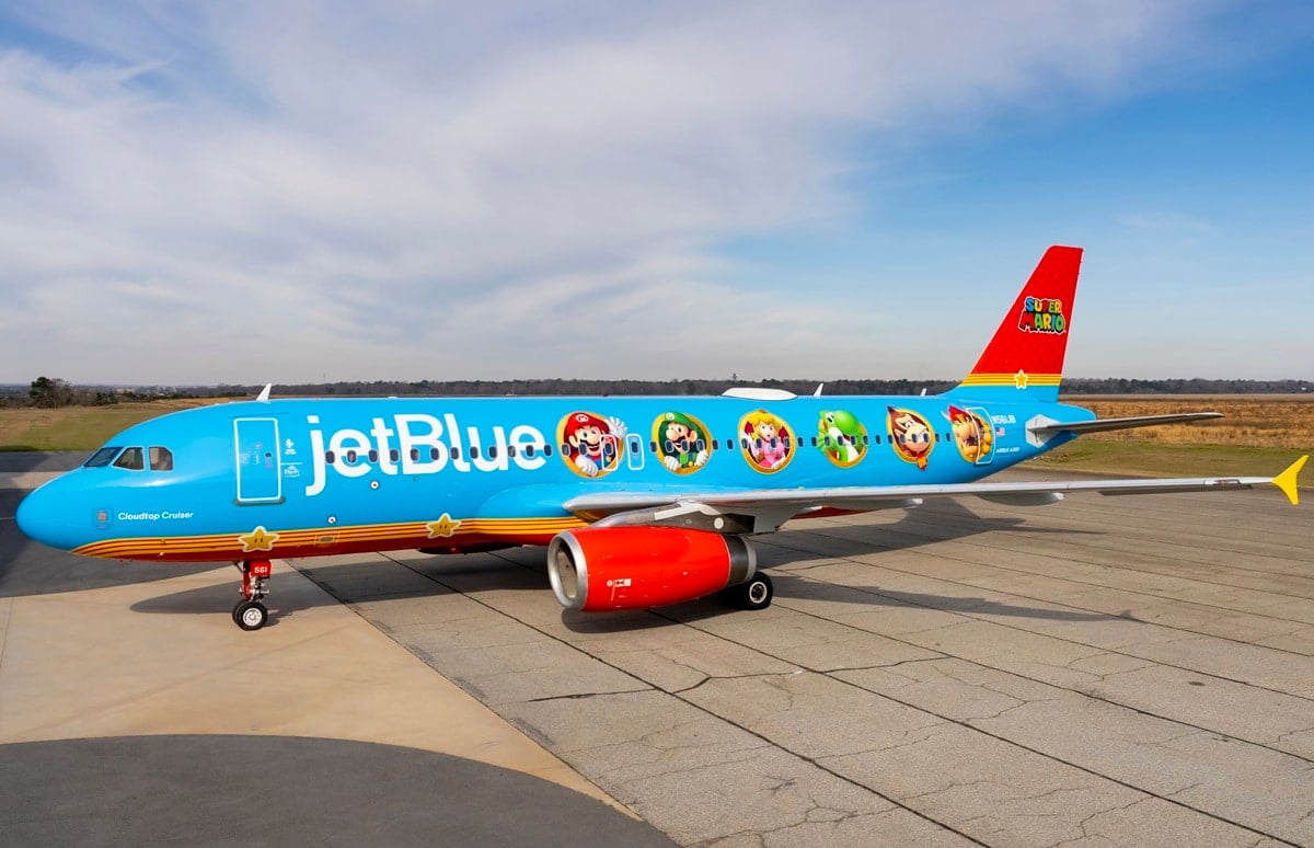 JetBlue unveils new Super Mario-themed plane: See it here