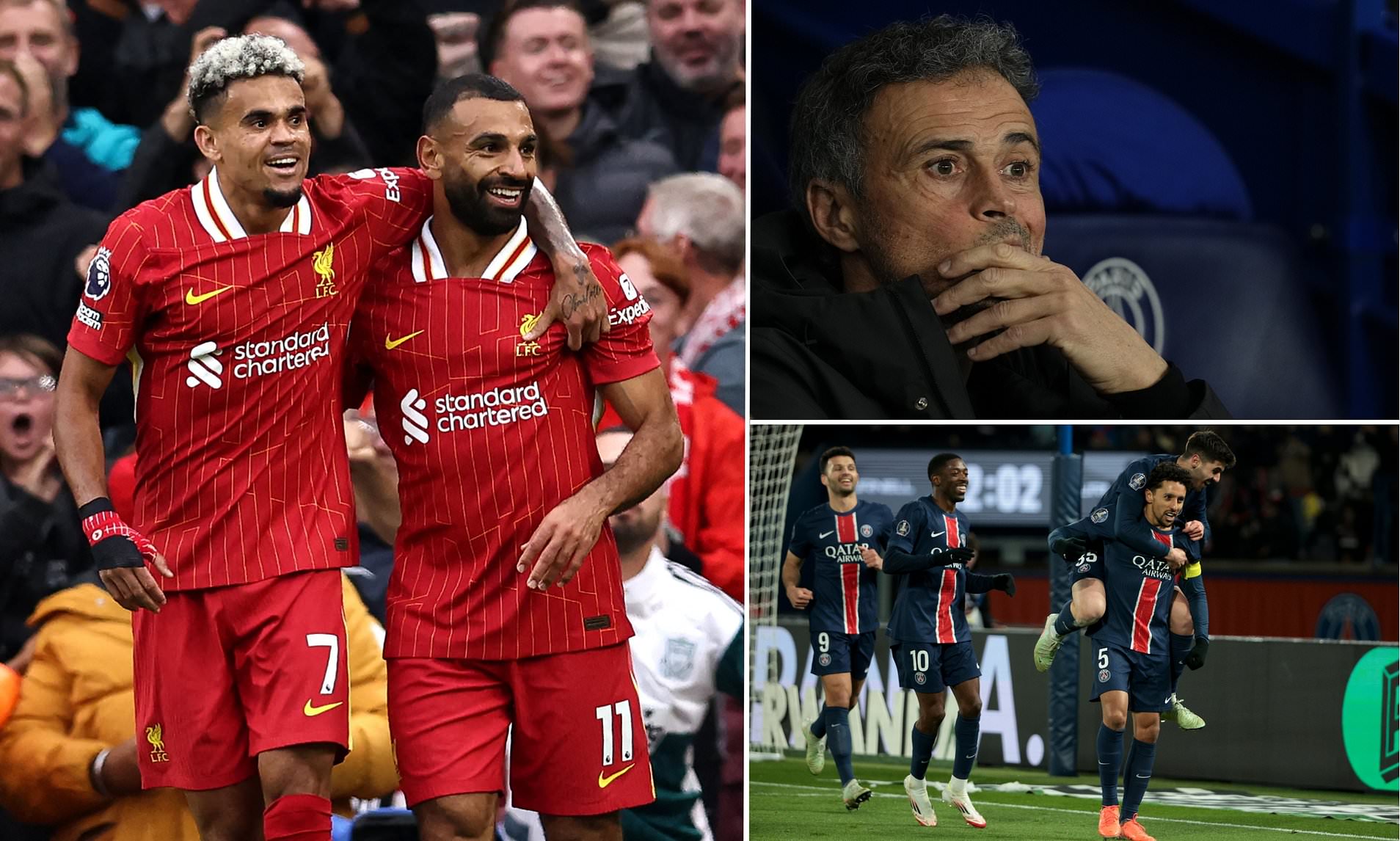PSG boss Luis Enrique warns his team to be wary of Liverpool's 'three ...