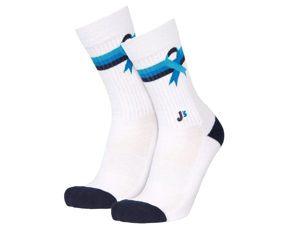 John's Crazy Socks Of LI Launches Colorectal Cancer Awareness Socks