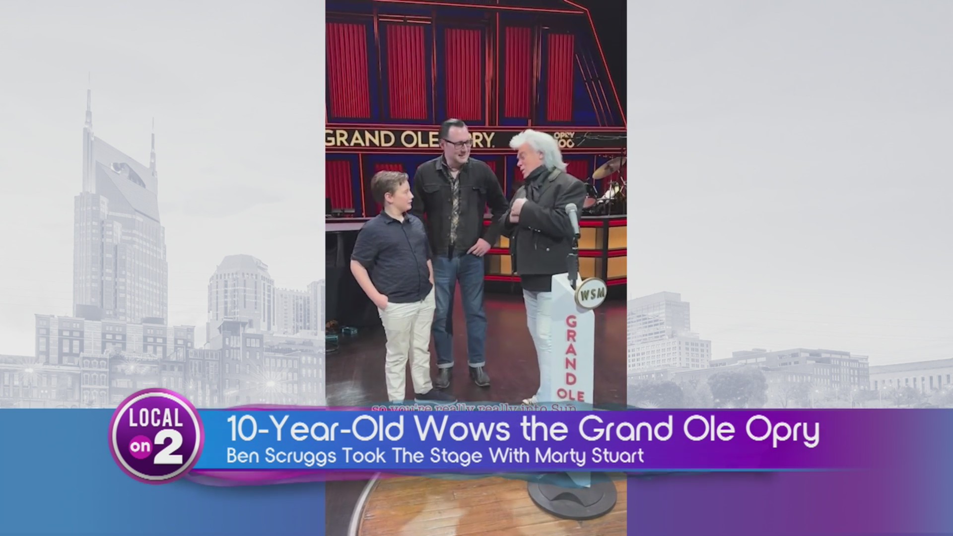 Ben Scruggs Performs At The Grand Ole Opry