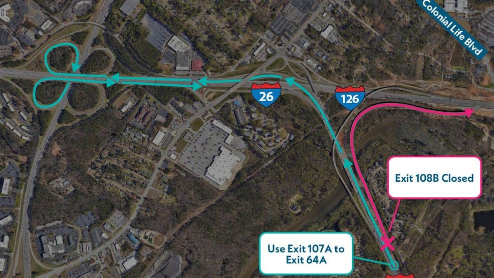 DOT to conduct nighttime detour on new bridge over Saluda River