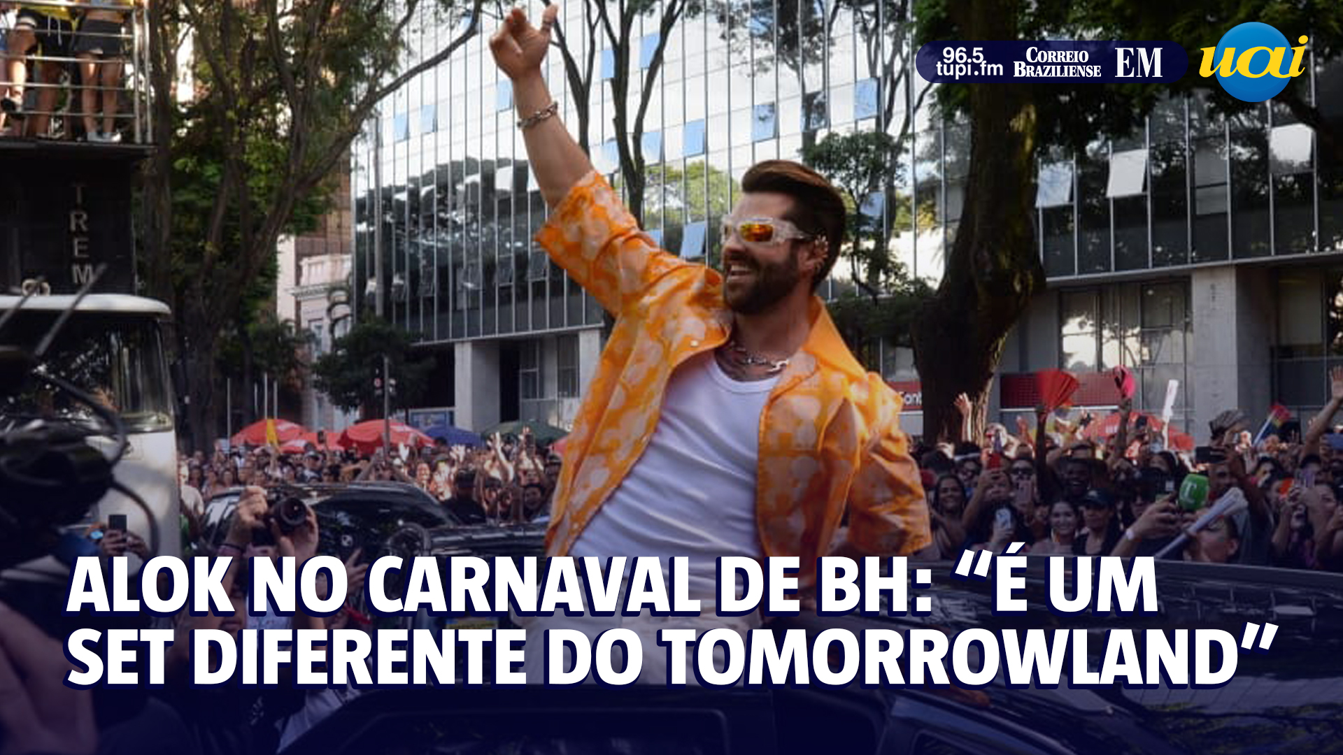Alok no Carnaval de BH: "É um set diferente do Tomorrowland"