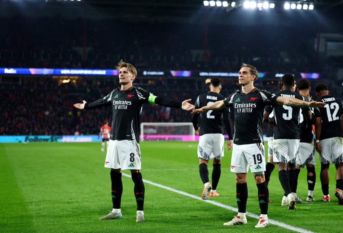 PSV vs Arsenal LIVE: Champions League result and reaction as Gunners ...