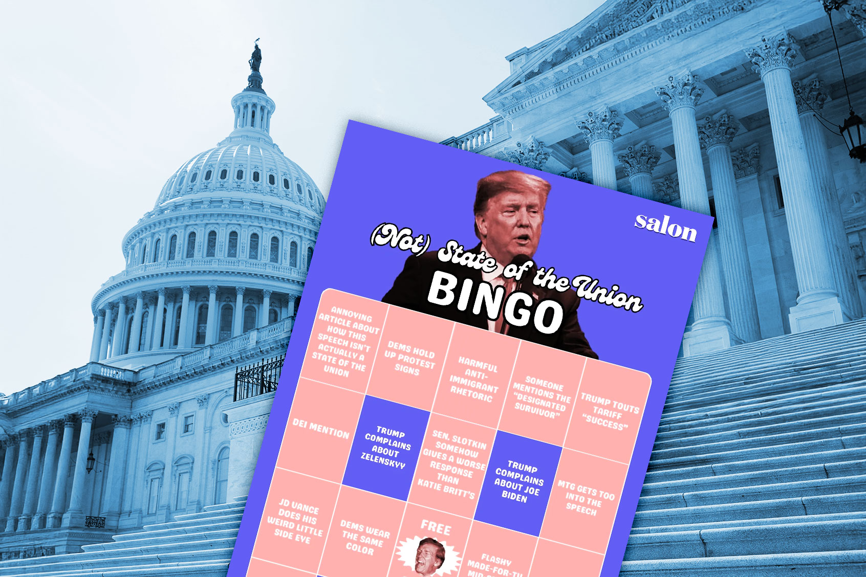 Play along with Salon's official bingo card while you watch Trump's ...