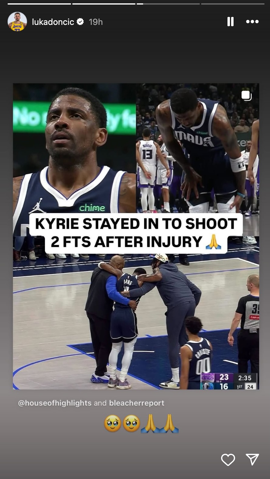 Luka Dončić, LeBron James send well wishes to Kyrie Irving after ACL ...