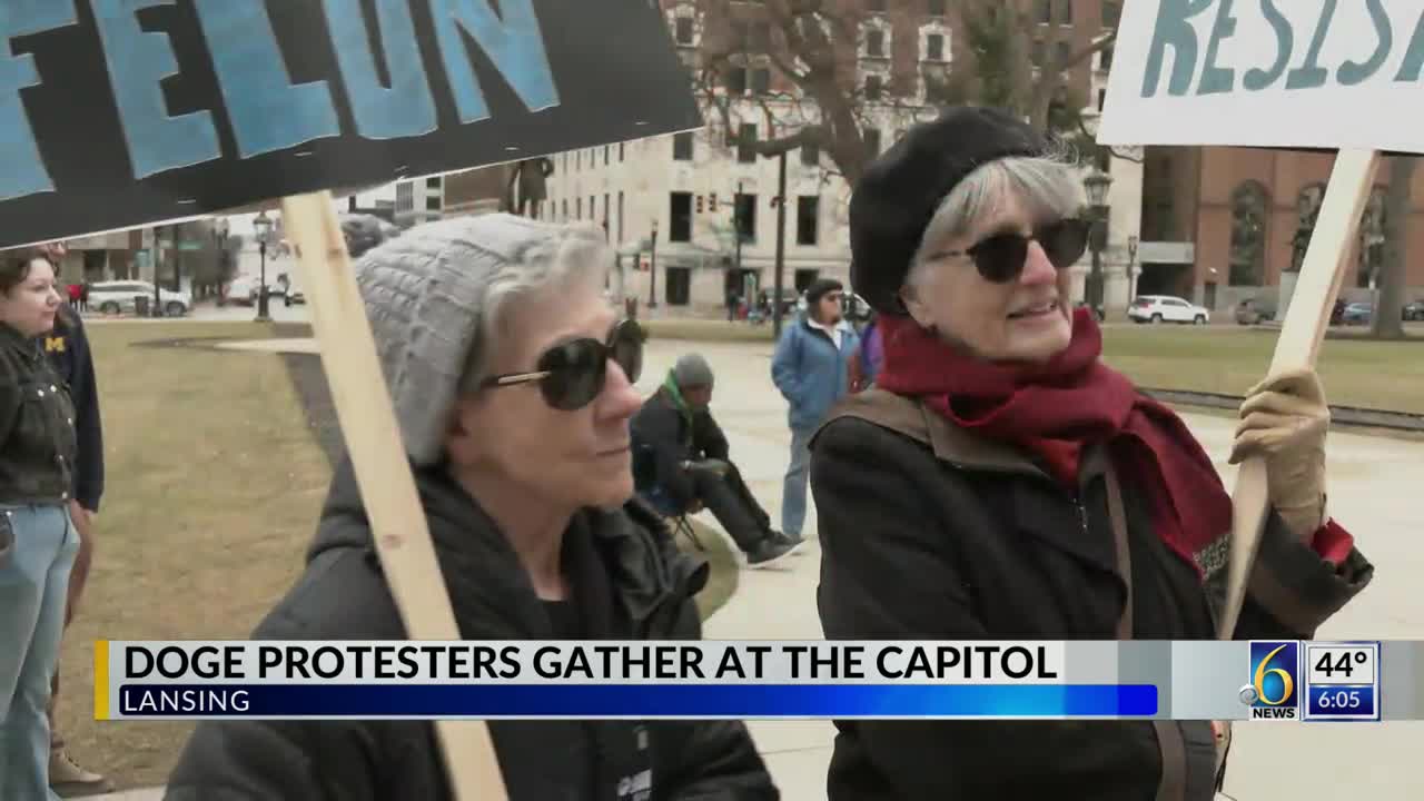 DOGE protesters gather at the Capitol