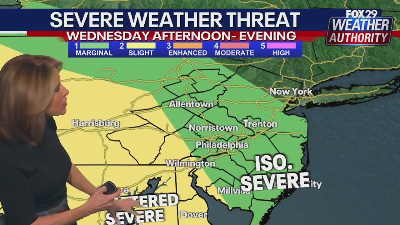 Weather Authority: Heavy rain, possible severe weather ahead on Wednesday