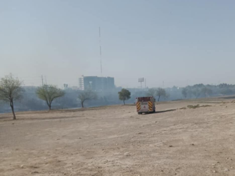 Fire breaks out near river in south Laredo amid Red Flag Warning