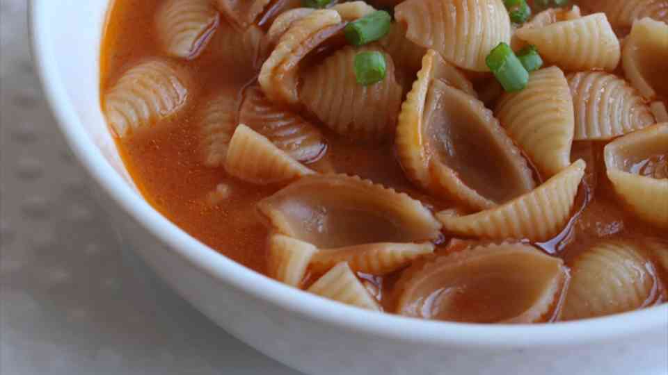 Mexican Shell Pasta Soup (Sopa de Conchas)