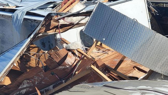 Local man survives RV flip during intense storm, escaping with just ...