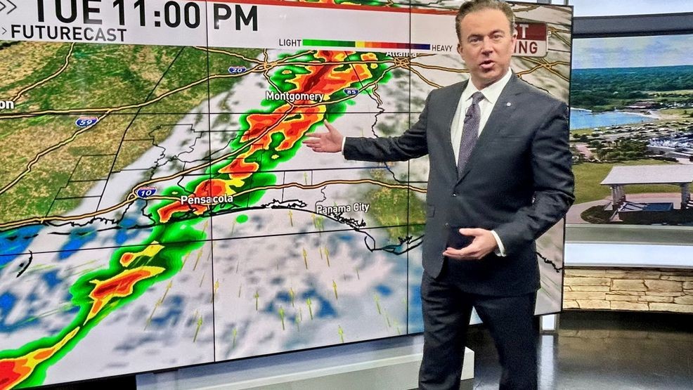 Storm line to strike Northwest Florida late Tuesday night