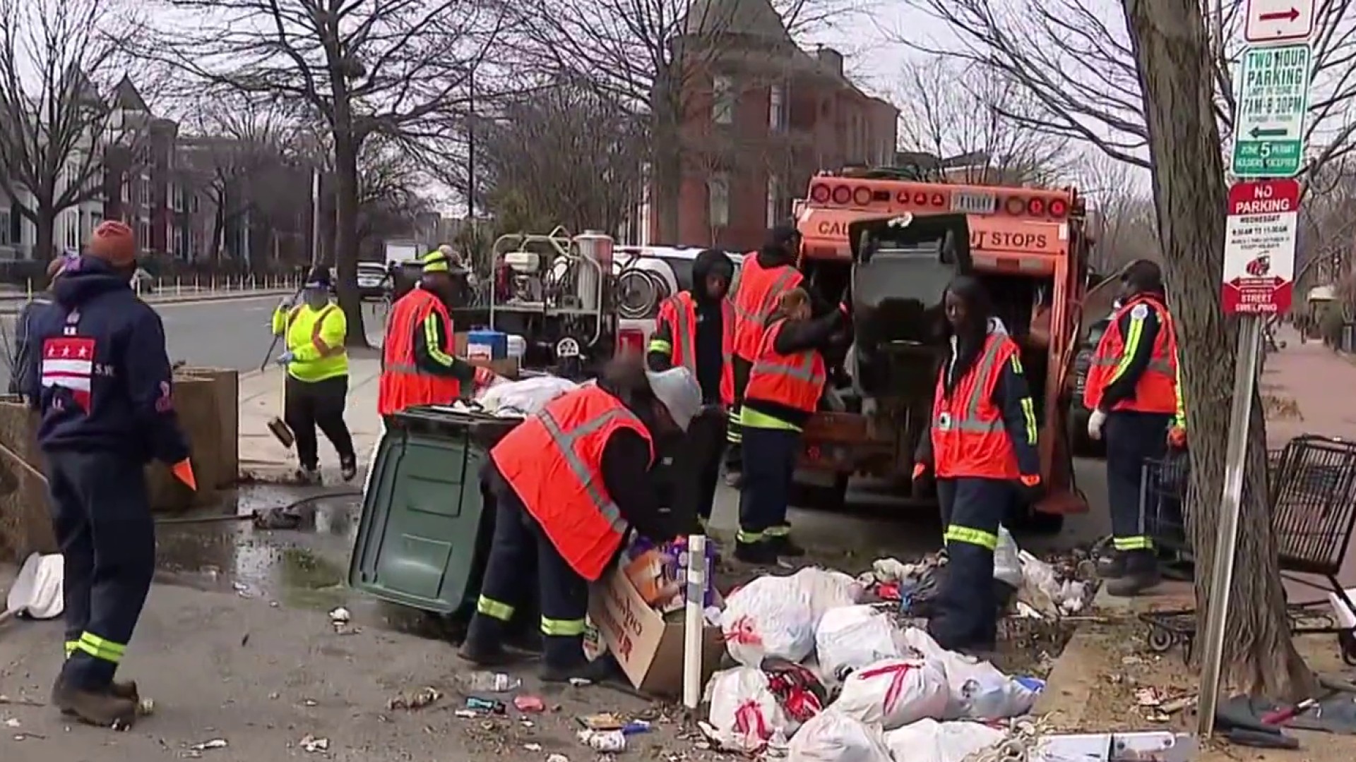 DC beautification crews clean up city amid threats of federal takeover