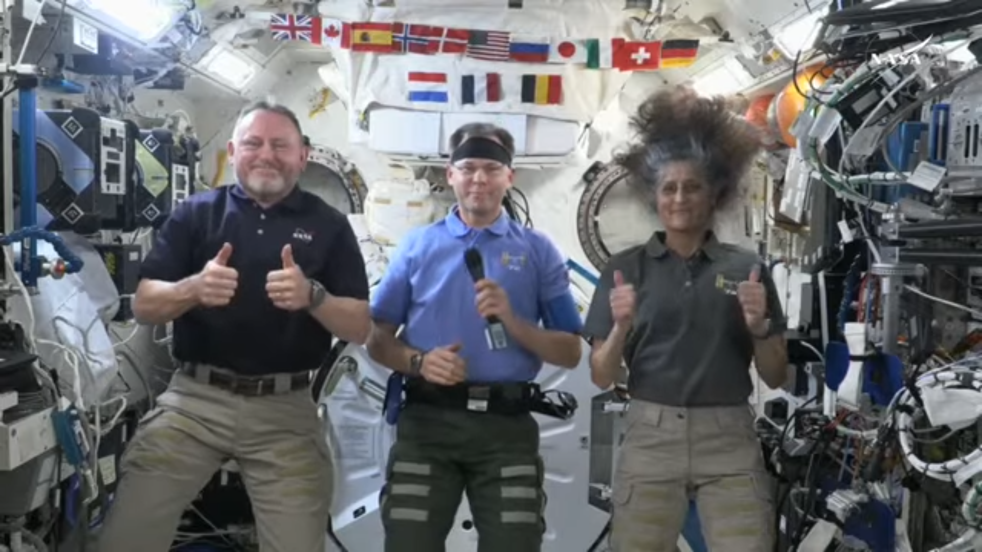 'Stuck' NASA astronauts on ISS grilled on Earthly politics as long 9 ...