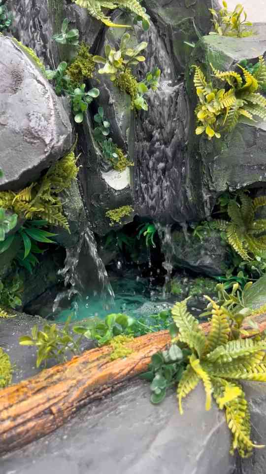 Transforming Styrofoam into a Stunning Waterfall Feature