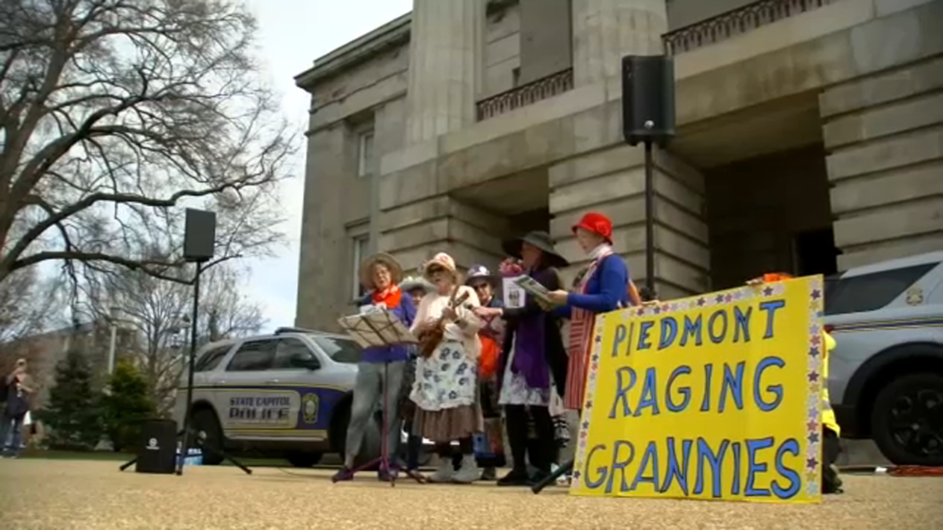 Sit-in on NC Capitol lawn held ahead of President Trump's joint address ...