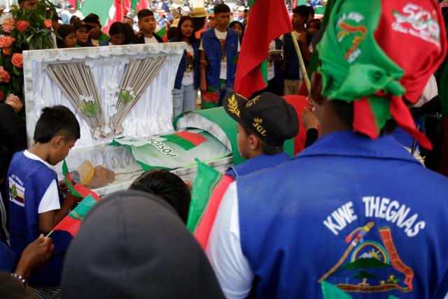 Toribio, Cauca: comunidades le dieron el último adiós al guarda ...