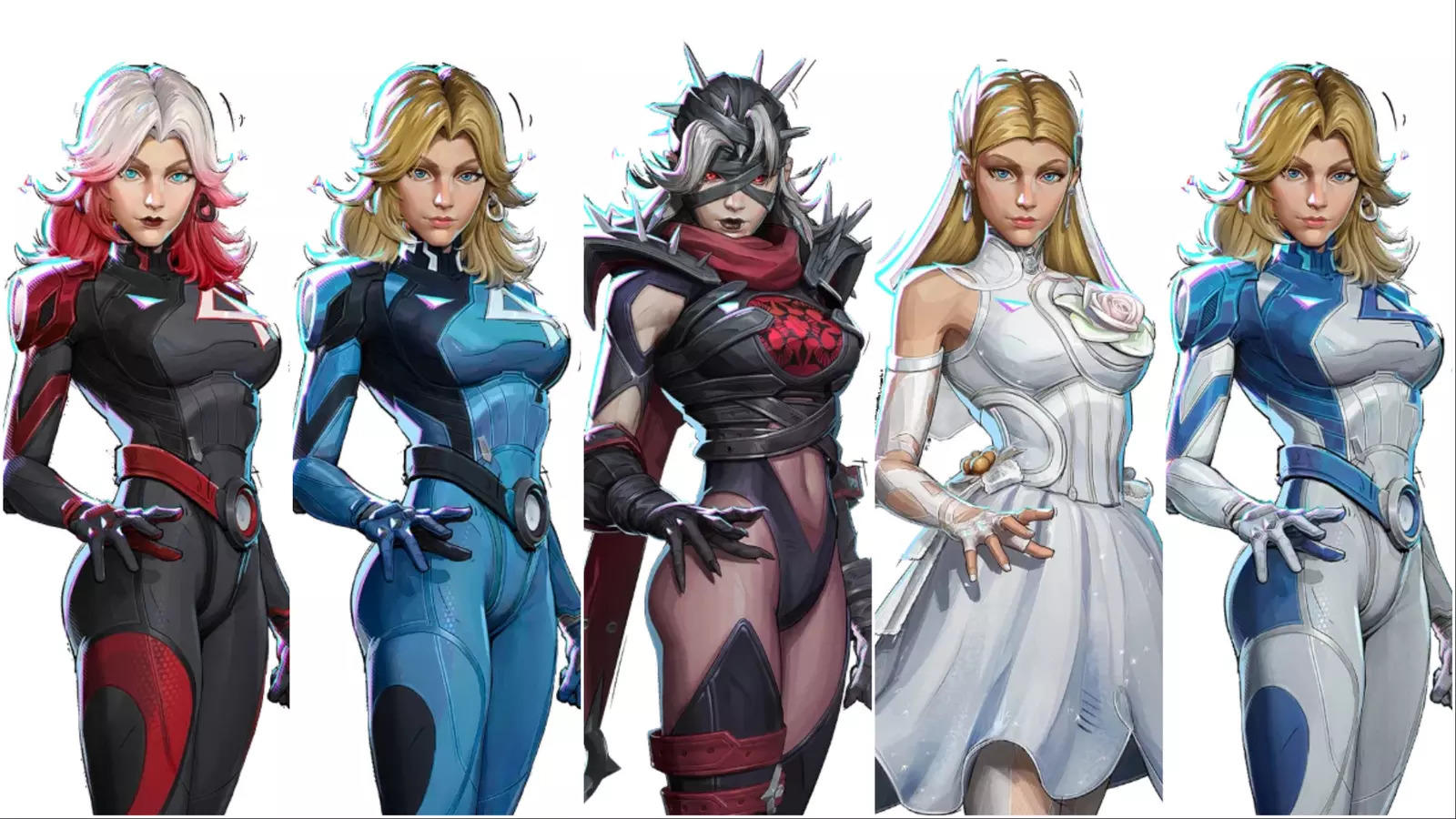 Invisible Woman in Marvel Rivals: All skins, MVPs, emotes, and more