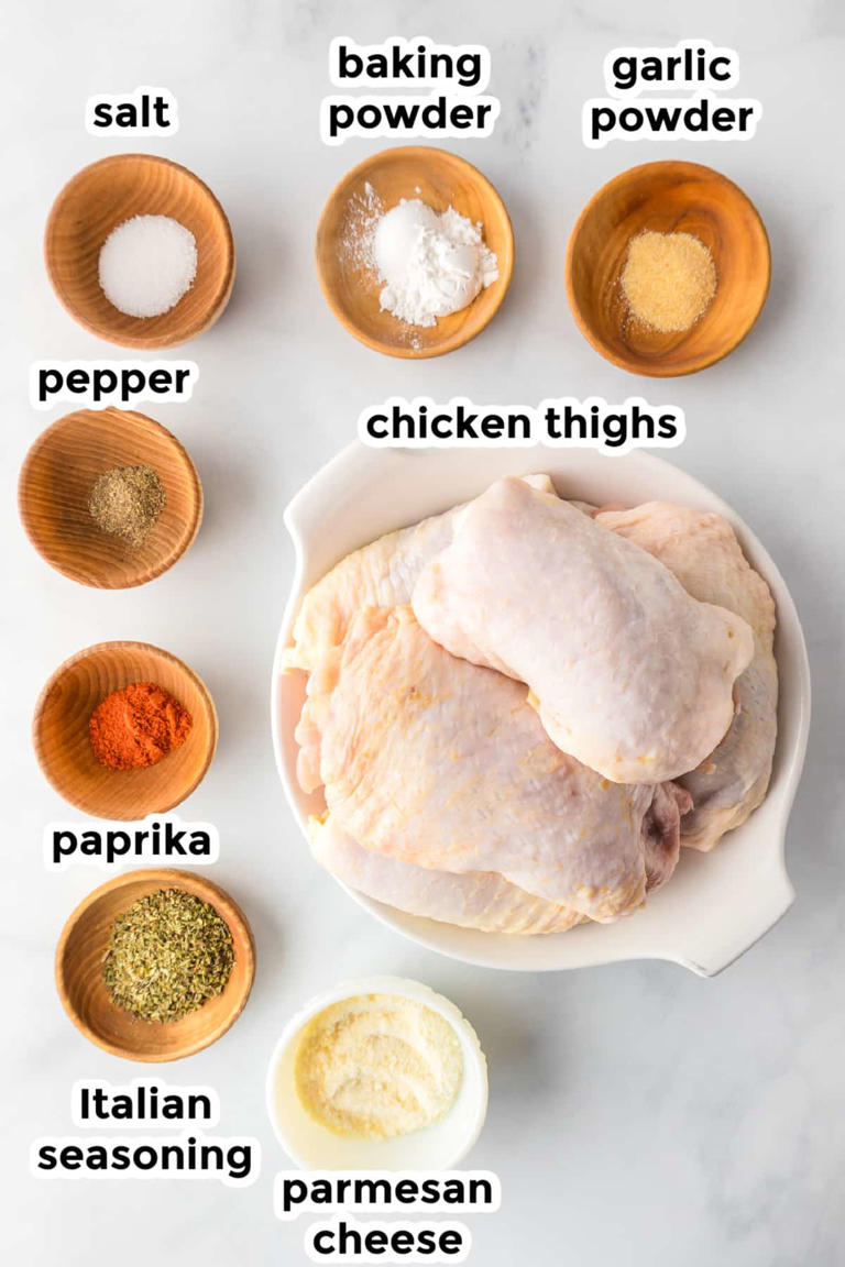 Garlic Parmesan Chicken Thighs (Crispy!)