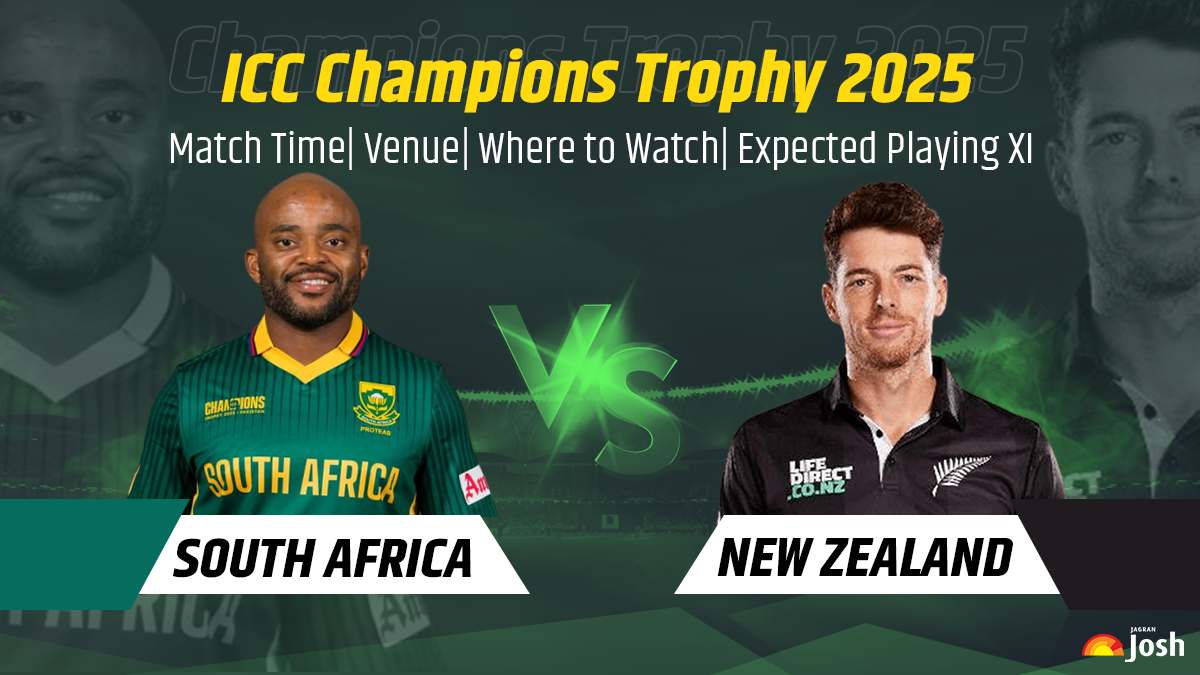 New Zealand vs South Africa Champions Trophy 2025: Match Time, Head to ...