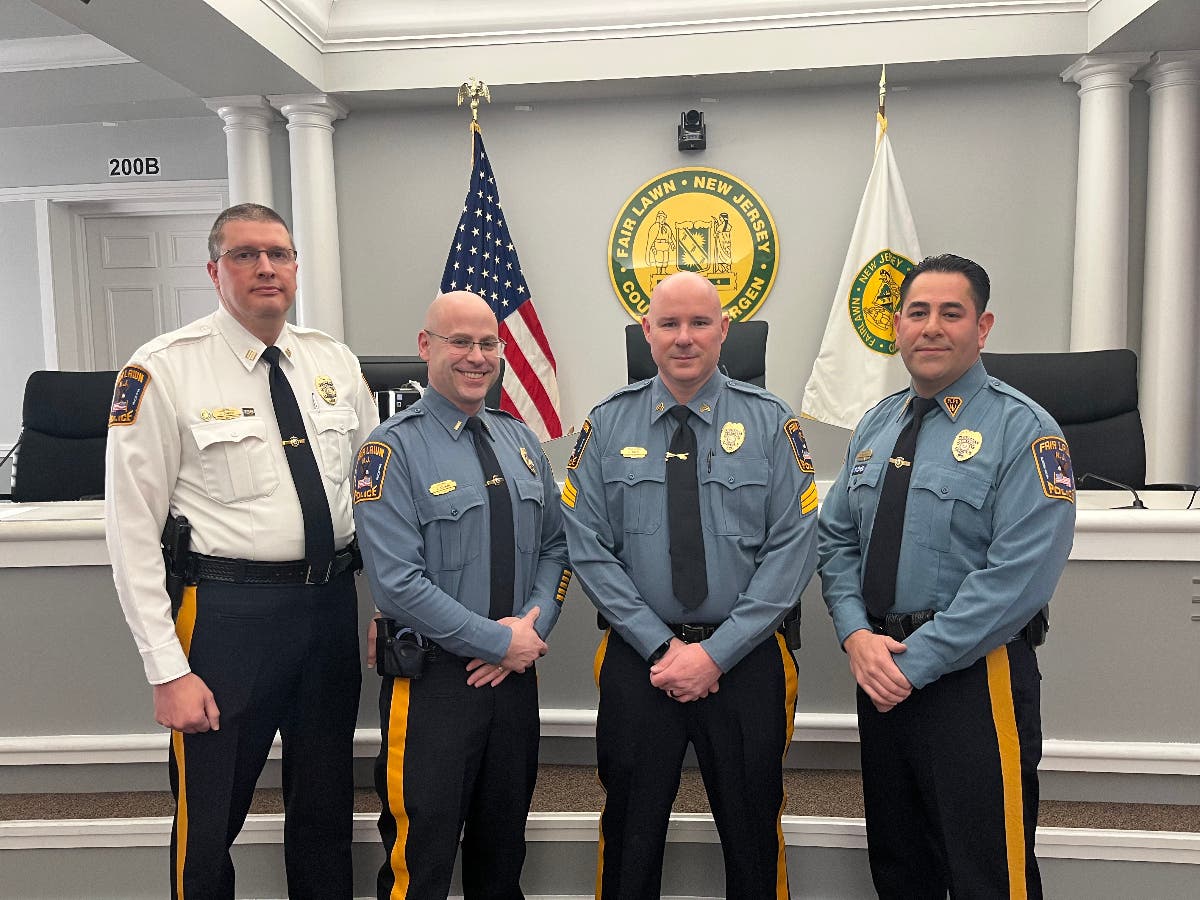 Meet Your New Fair Lawn Police Captain, Lieutenant, And Sergeant