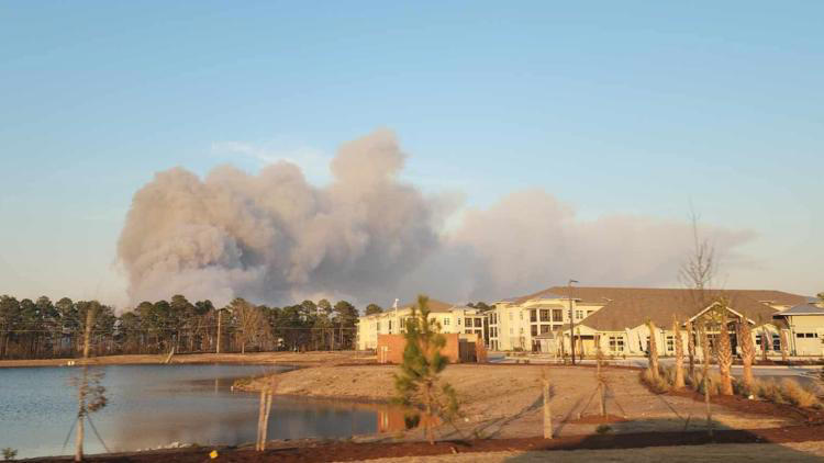 Triad native now living in Myrtle Beach shares wildfire experience