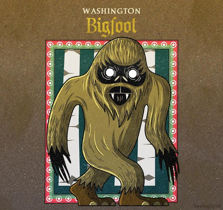 "American Cryptids" — The Most Well Known Mythical Creatures From Every US State