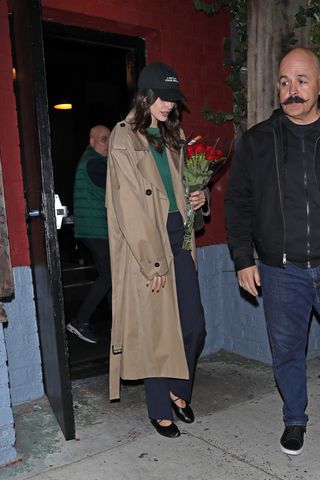 Kaia Gerber Wore the Rich-Looking Spring Coat Angelina Jolie Relies On